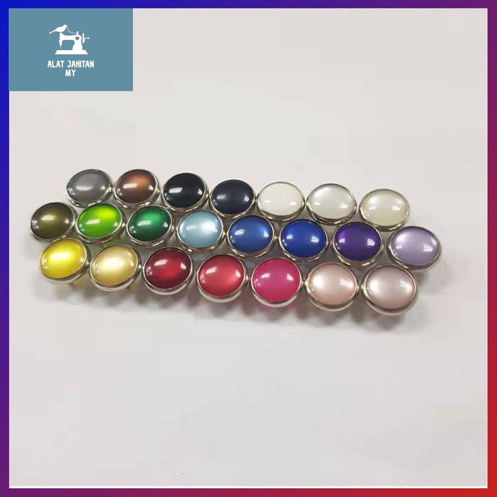 Senorita Pearl Snap Button (5buttons/pack) 12mm | Butang Ketip Mutiara ...