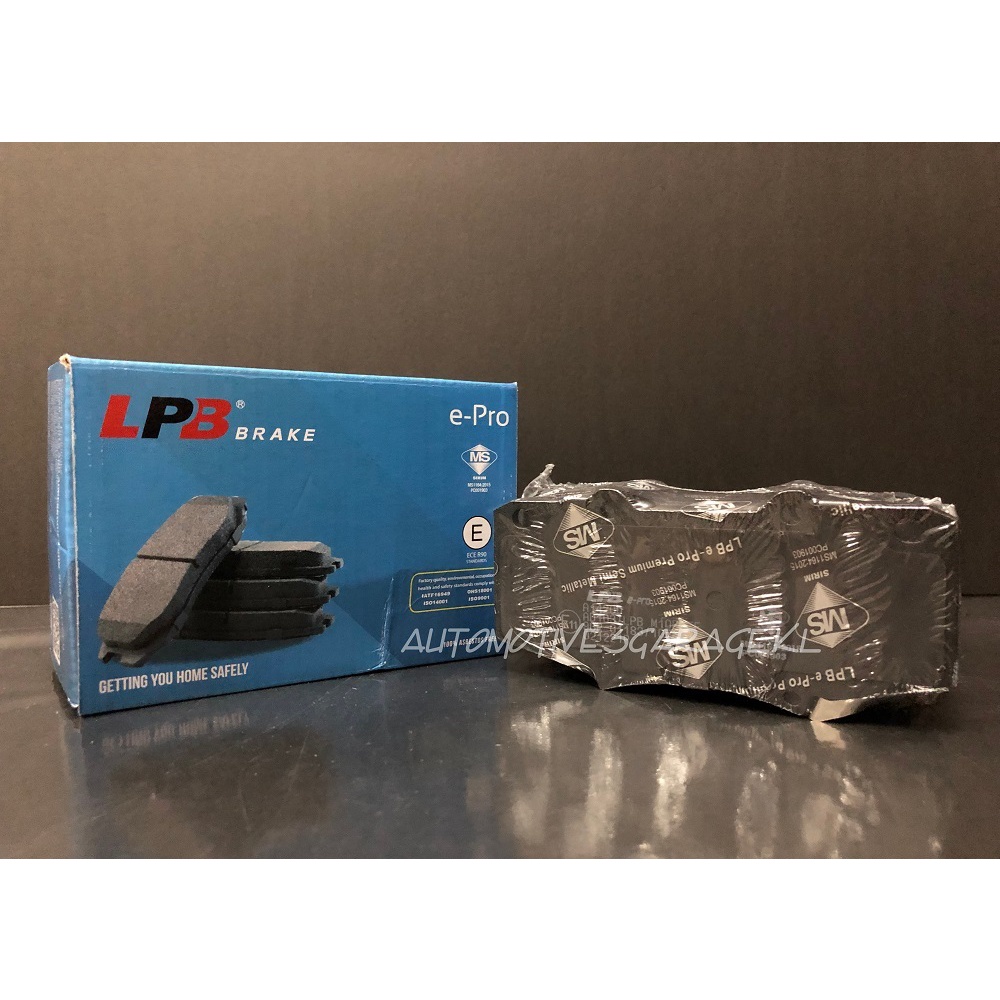 LPB E-PRO BRAKE PADS - FRONT - A14200 - TOYOTA HILUX KUN26 2.5CC ...