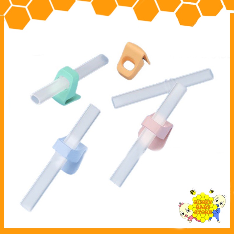 Reusable Baby Food Silicone Straw Multipurpose Baby Soup Straw Drinking ...