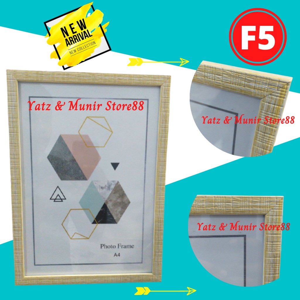 FRAME A4/BINGKAI SIJIL VINTAGE/CERTIFICATE FRAME A4 /PHOTO FRAME A4 ...