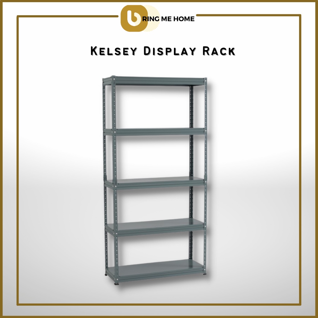 KELSEY Heavy Duty Metal Display Rack Display Cabinet Metal Rack ...