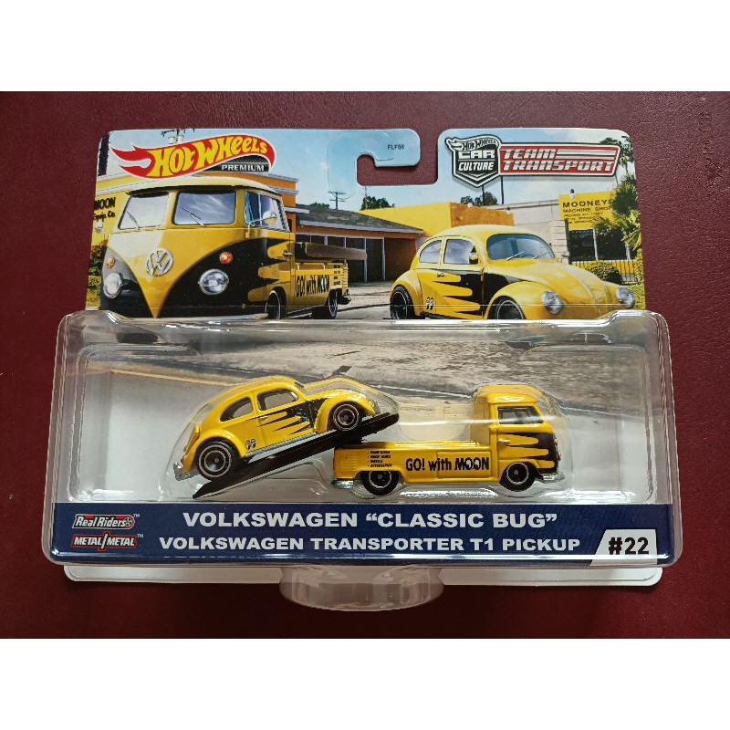 Volkswagen classic bug transporter t1 pickup team transport hw diecast ...