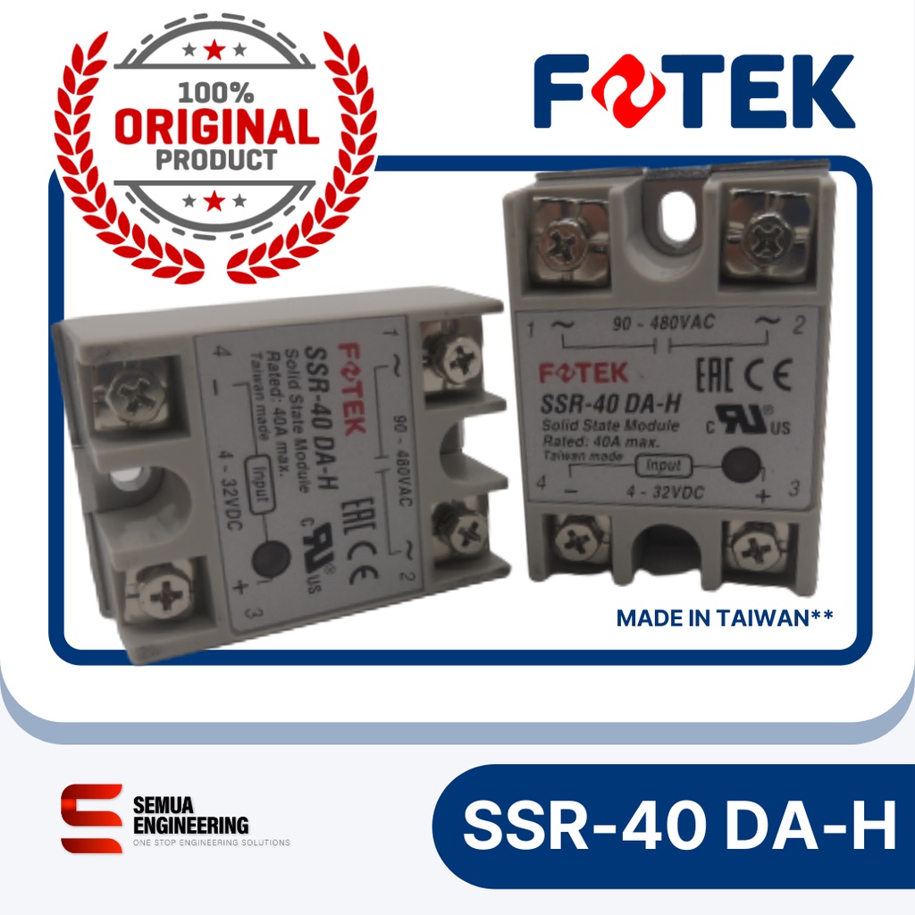Fotek Solid State Relay SSR-40DA-H | Shopee Malaysia