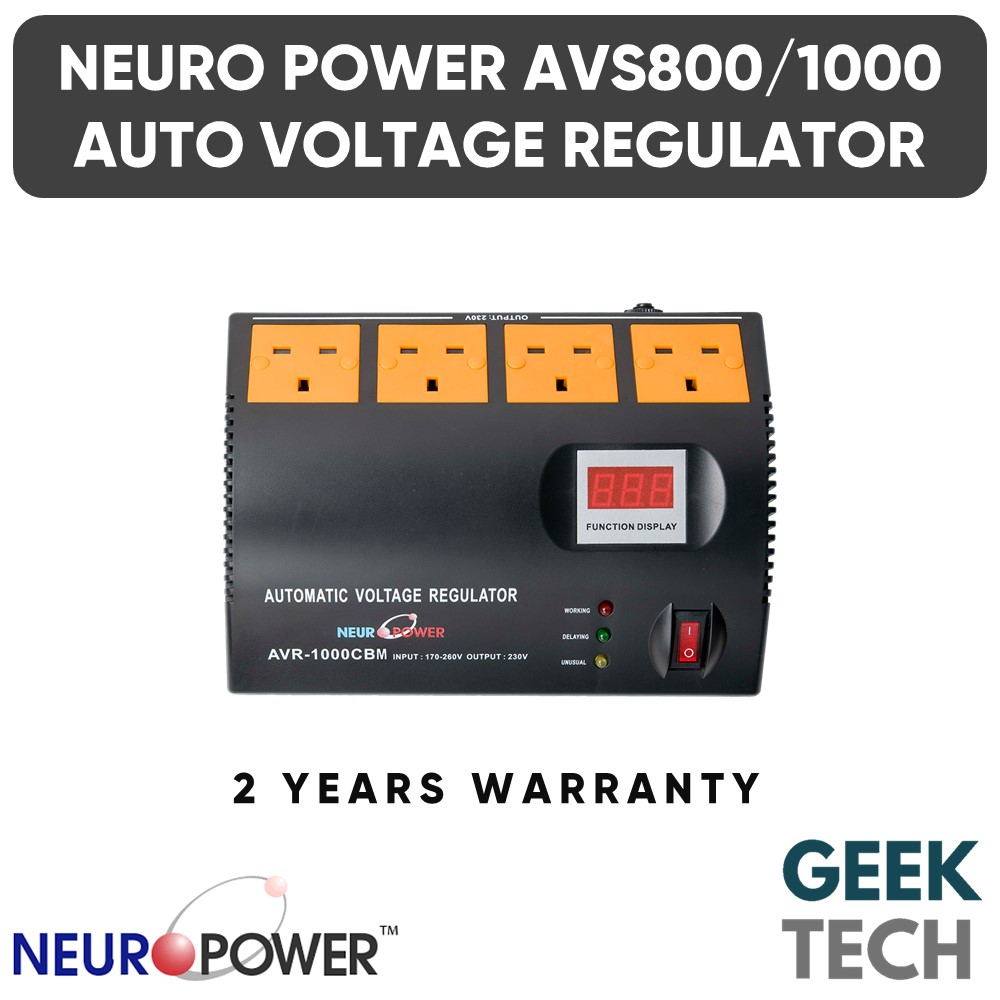 NEUROPOWER AVS Series AVS800CBM/AVS1000CBM AVR Automatic Voltage ...