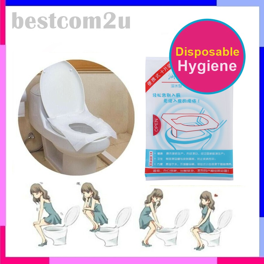 🌸PROMO🌸 Flushable Disposable Hygiene Toilet Seat Cover Paper 100% ...