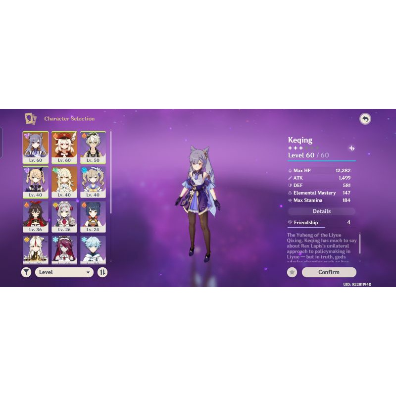 Keqing + Klee + Aquila Favonia + 3280 Primogems (Genshin Impact Asia ...