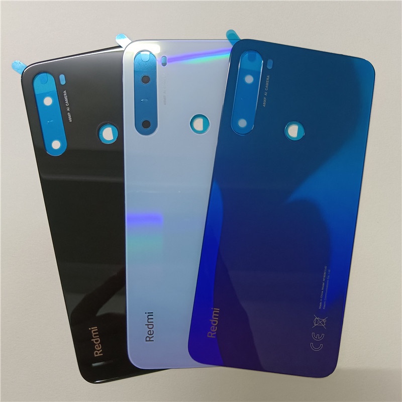 Original For Xiaomi Redmi Note 8 Battery Cover Back Glass Panel Rear ...