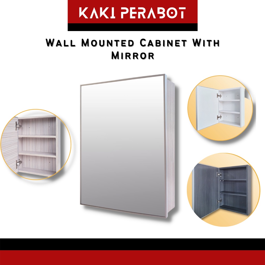 MODERN Wall Mounted Cabinet With Mirror Makeup Mirror Bathroom Mirror ...