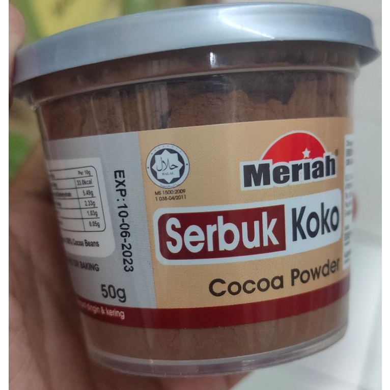MERIAH SERBUK KOKO / COCOA POWDER 50G | Shopee Malaysia