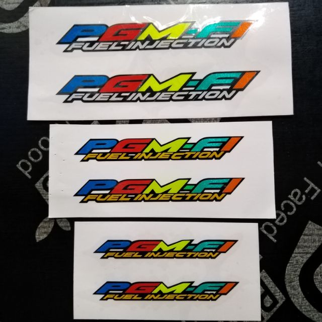 Sticker Sticker PGM-FI 3m Reflective Assorted Colors | Shopee Malaysia