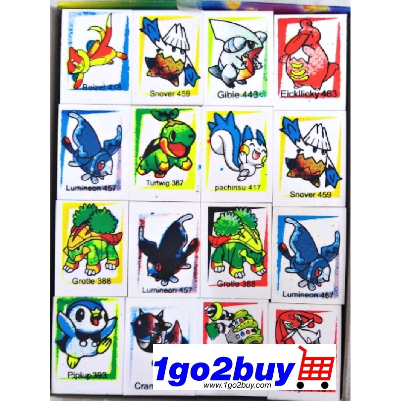 [Ready Stock] Pokemon Eraser 48Pcs / Box | Shopee Malaysia