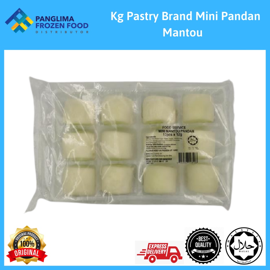 [Best Saver][Mantou Lover] Kg Pastry Brand Mini Pandan Mantou [12gm/12pcs/pkt][ Food Service ...