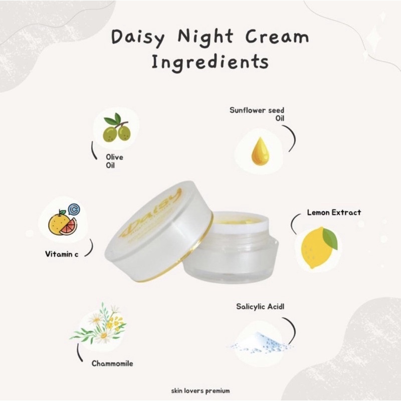 DAISY NIGHT CREAM (NEW) | Shopee Malaysia