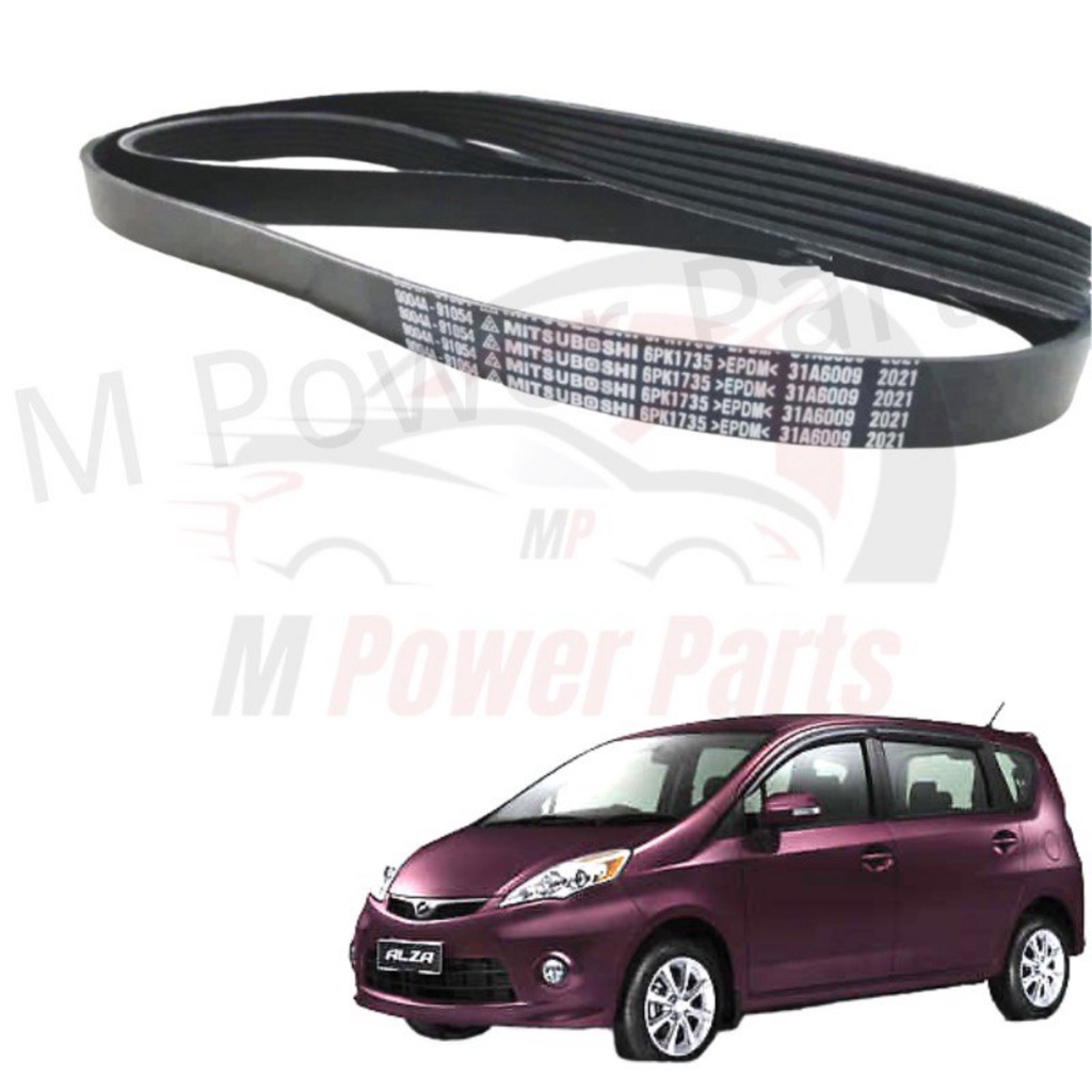 Mitsuboshi Fan Belt 6PK1735 Perodua Alza Air Cond,Alternator Fan Belt ...
