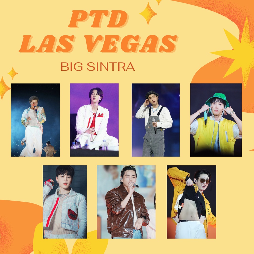 BTS PTD Las Vegas Big Sintra Poster Flat Type A4 Wall Décor | Shopee ...