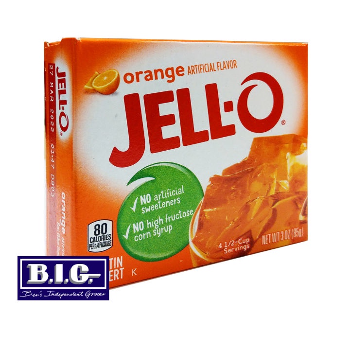 Jell-O Orange Gelatin 3oz (EXP May 2023) | Shopee Malaysia