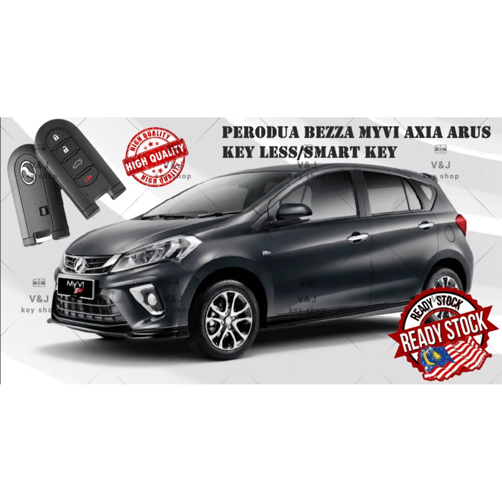 Perodua Bezza Myvi Axia Arus Keyless / Key Less /Smart key | Shopee ...