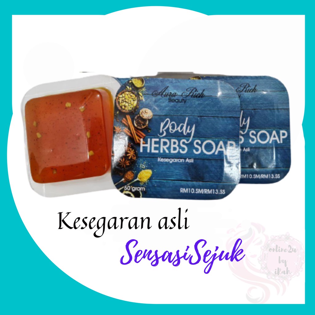 READY STOCK Body Herbs Soap- Sabun Herba Badan- Sabun Mandi- Sabun ...