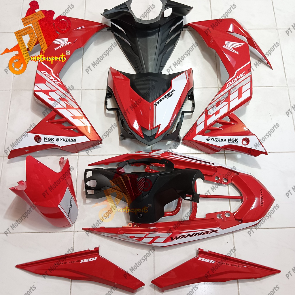Honda RS150 V1 V2 Cover Set Red Winner DOHC Red 33 OEM /Honda Original | Shopee Malaysia