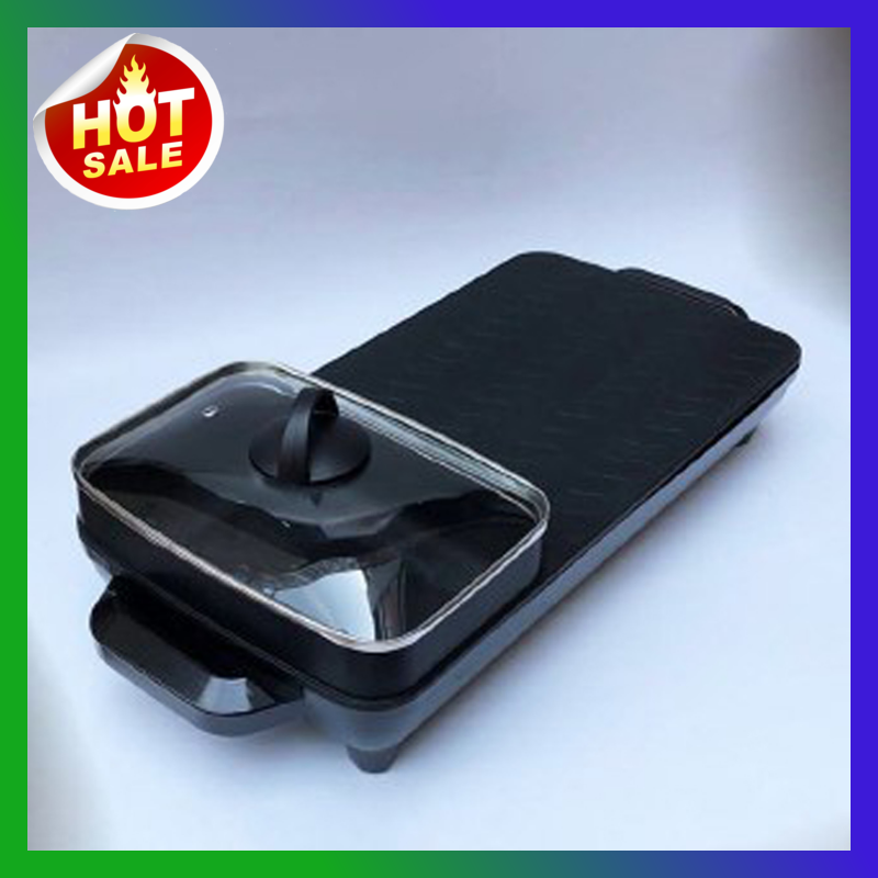 Korean 2 In 1 Electric BBQ Pan Grill Teppanyaki - Shopee kita | Shopee ...