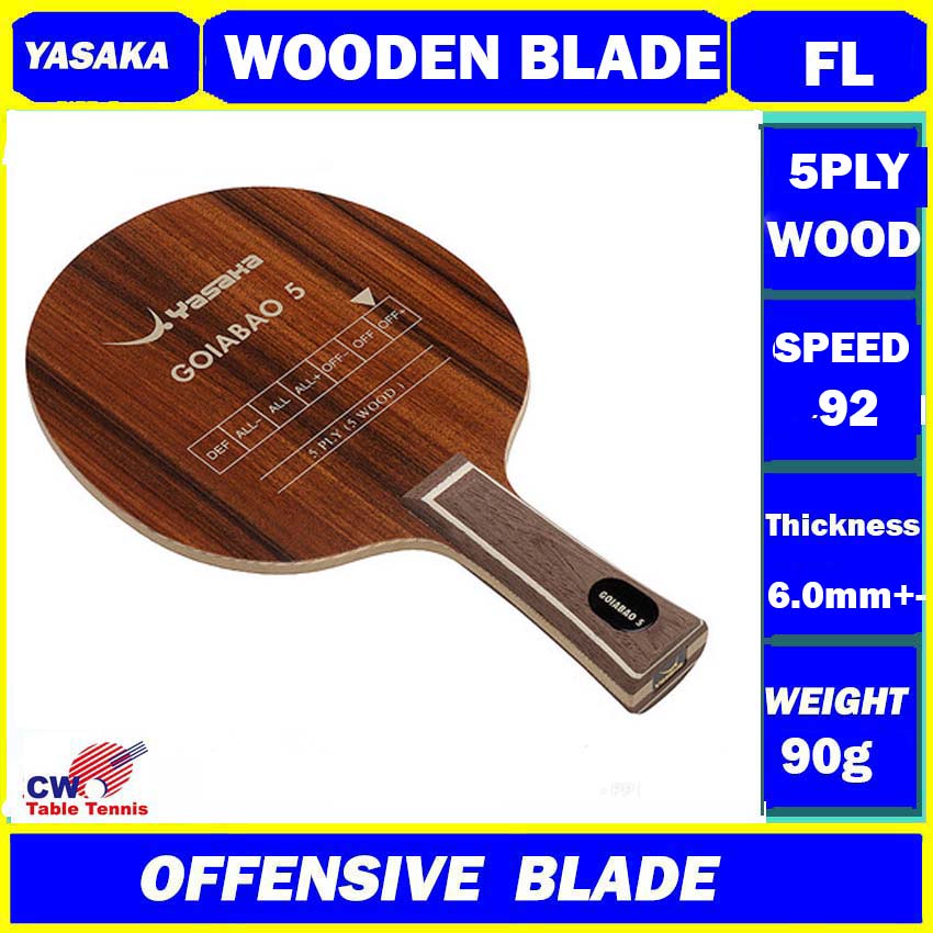 Yasaka Goiabao 5 WOODEN BLADE TABLE TENNIS BAT PINGPONG KAYU PING PONG ...