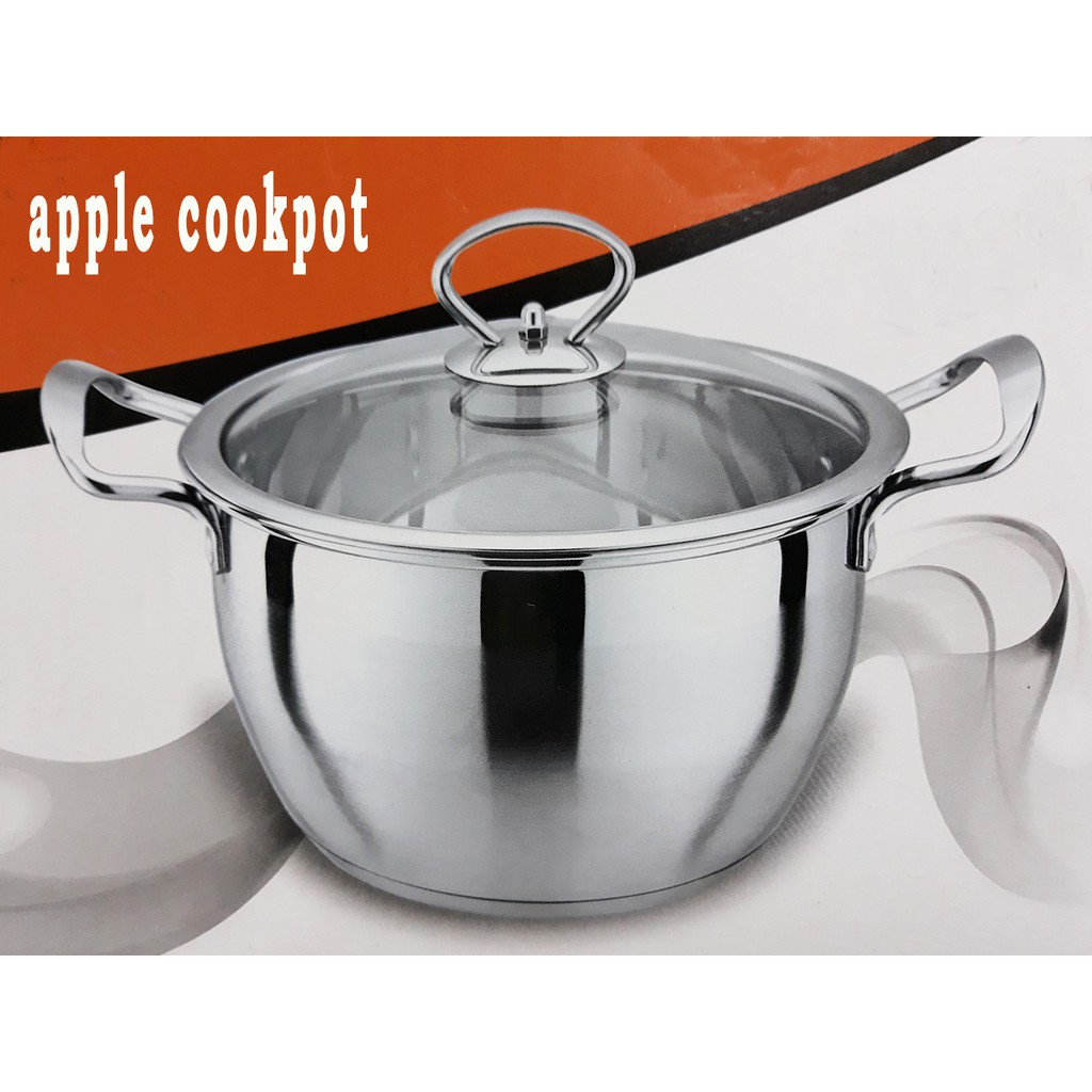 22 CM STAINLESS STEEL ALL PURPOSE INDUCTION COOK POT WITH COVER 32253 ...