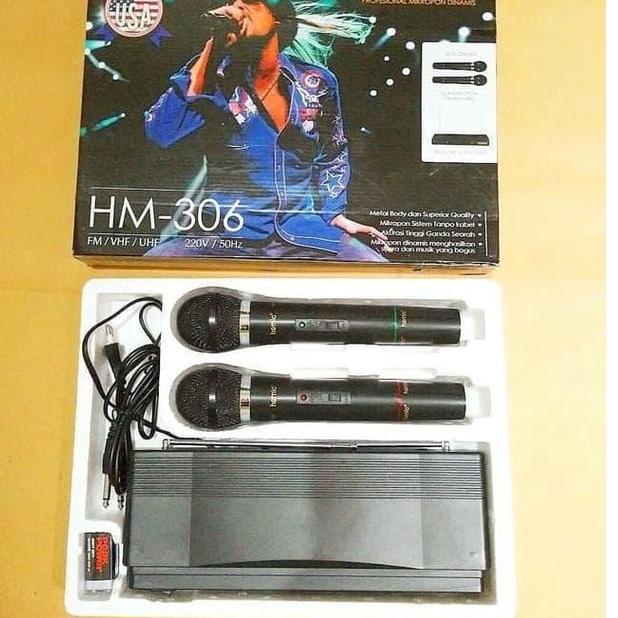 Homic HM 306 Double Wireless Microphone Mic - Mic Speaker Best Selling ...