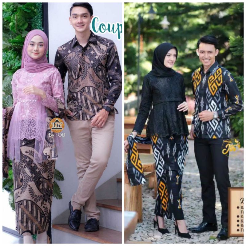 Engagement kebaya Set / couple kebaya Clothes (free slendang) | Shopee ...