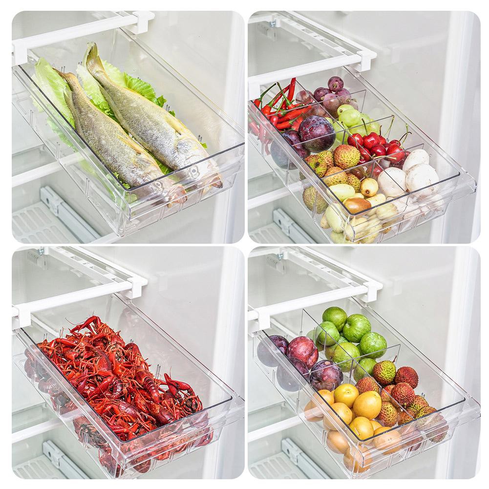 Compart Refrigerator Organizer Transparent Fridge Storage Drawer Rack ...
