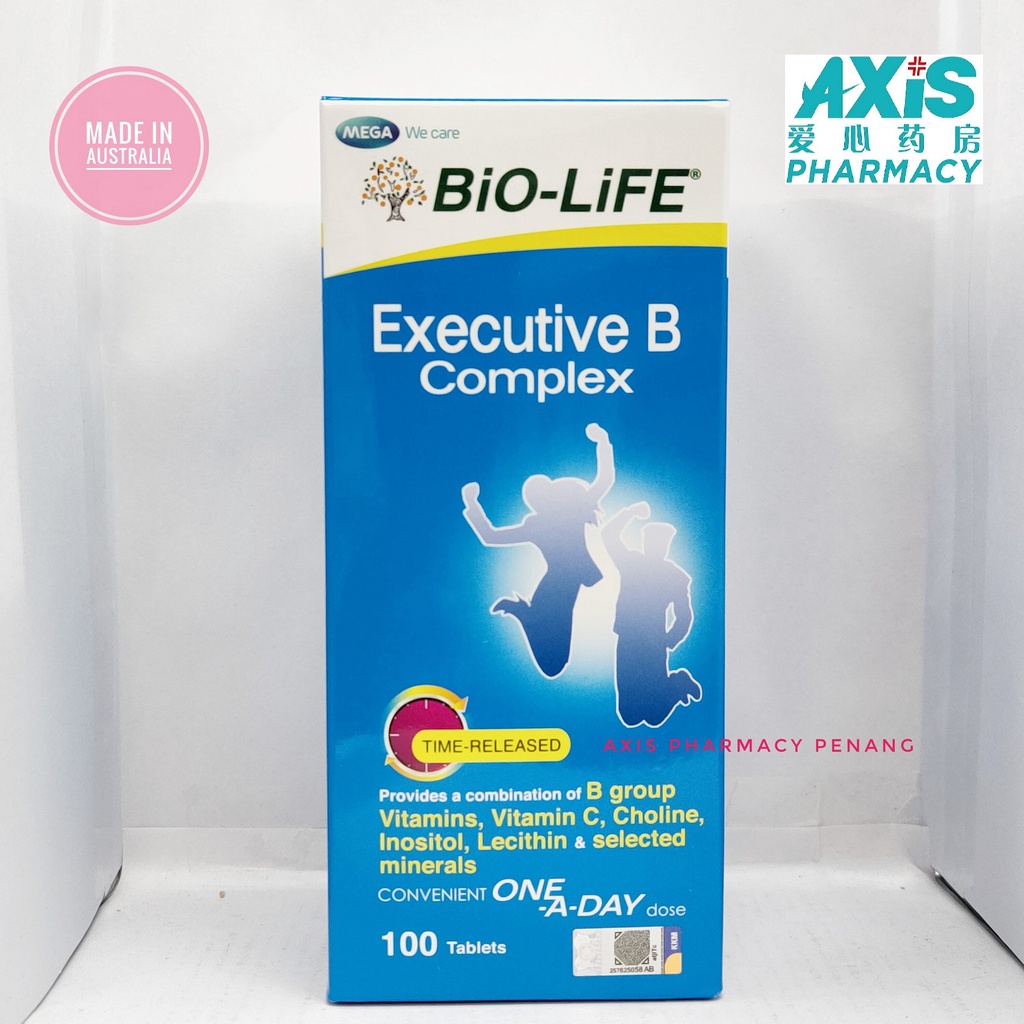 BIO-LIFE EXECUTIVE B COMPLEX TABLETS EXP: 11/2025 | Shopee Malaysia