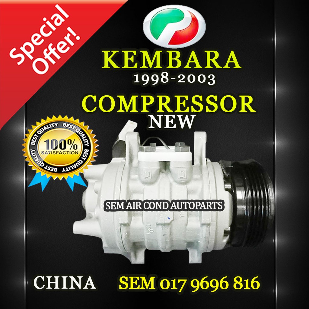 PERODUA KEMBARA OLD MODEL 1998-2003 YEAR CHINA NEW COMPRESSOR ...