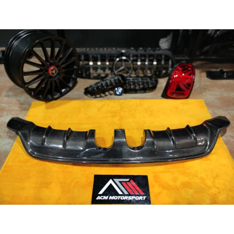Volkswagen Golf MK6 R rear diffuser carbon fiber | Shopee Malaysia