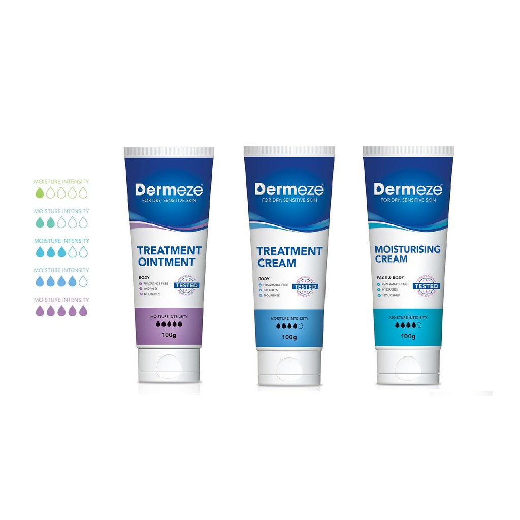 Dermeze Treatment Cream / Moisturising Cream OR Ointment 100g | Shopee ...