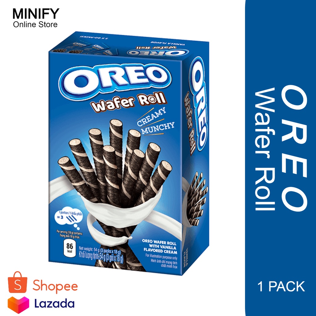 Oreo Wafer Roll [ Vanilla ] | Shopee Malaysia
