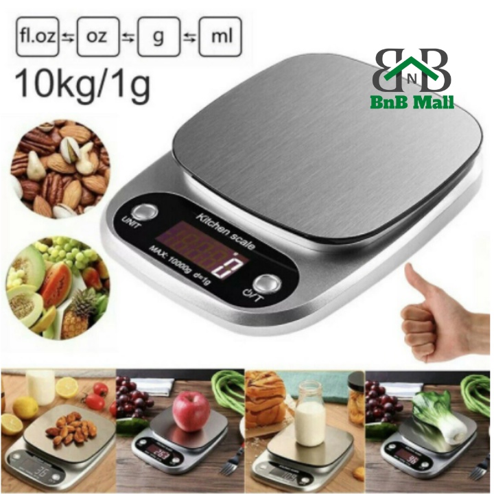 MAX 10KG Premium Kitchen Scale Digital Scale Weighing Scale Kitchen ...