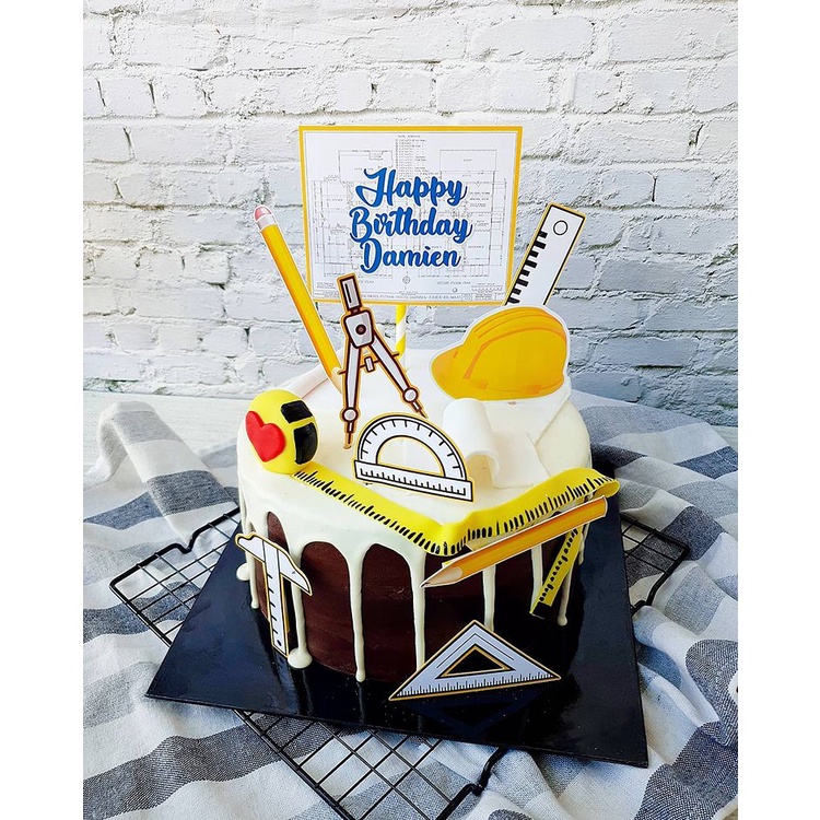 Personalized Engineer Architect Cake Topper | Shopee Malaysia
