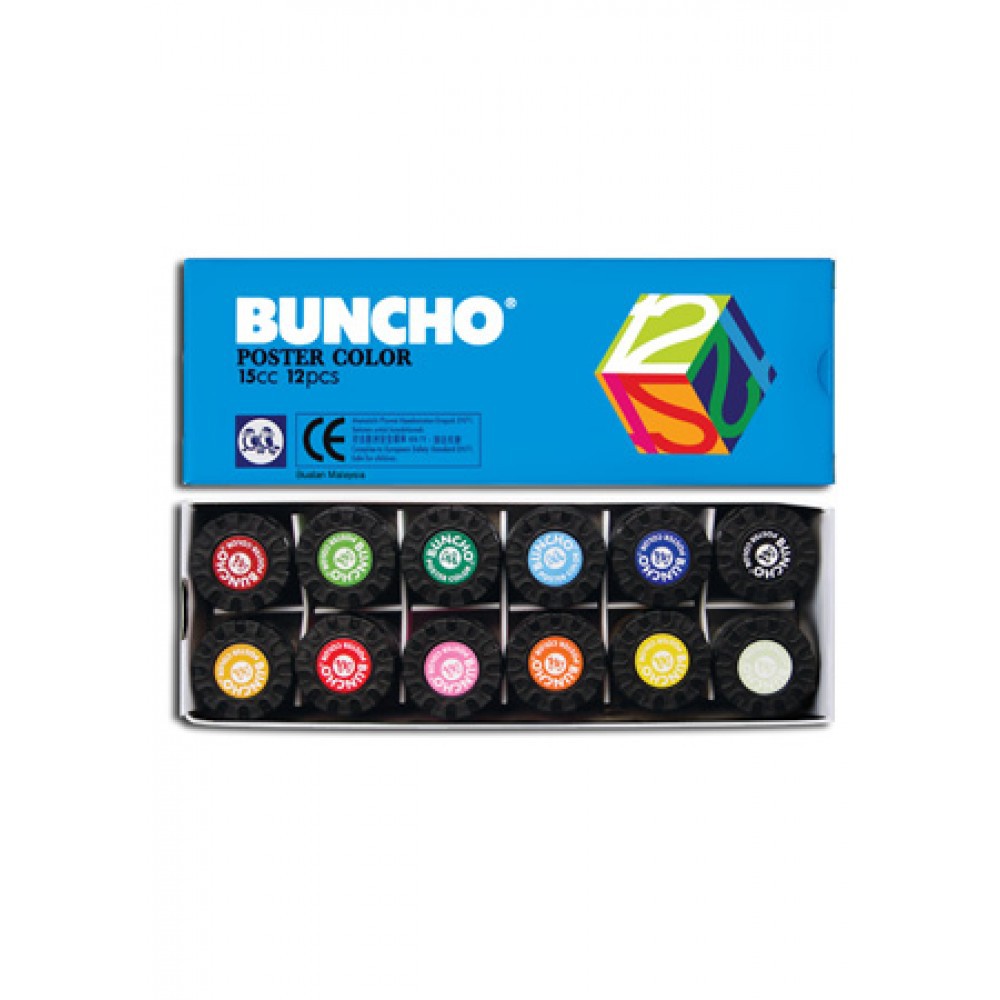 Buncho 15cc Poster Colour 12 Colours | Shopee Malaysia