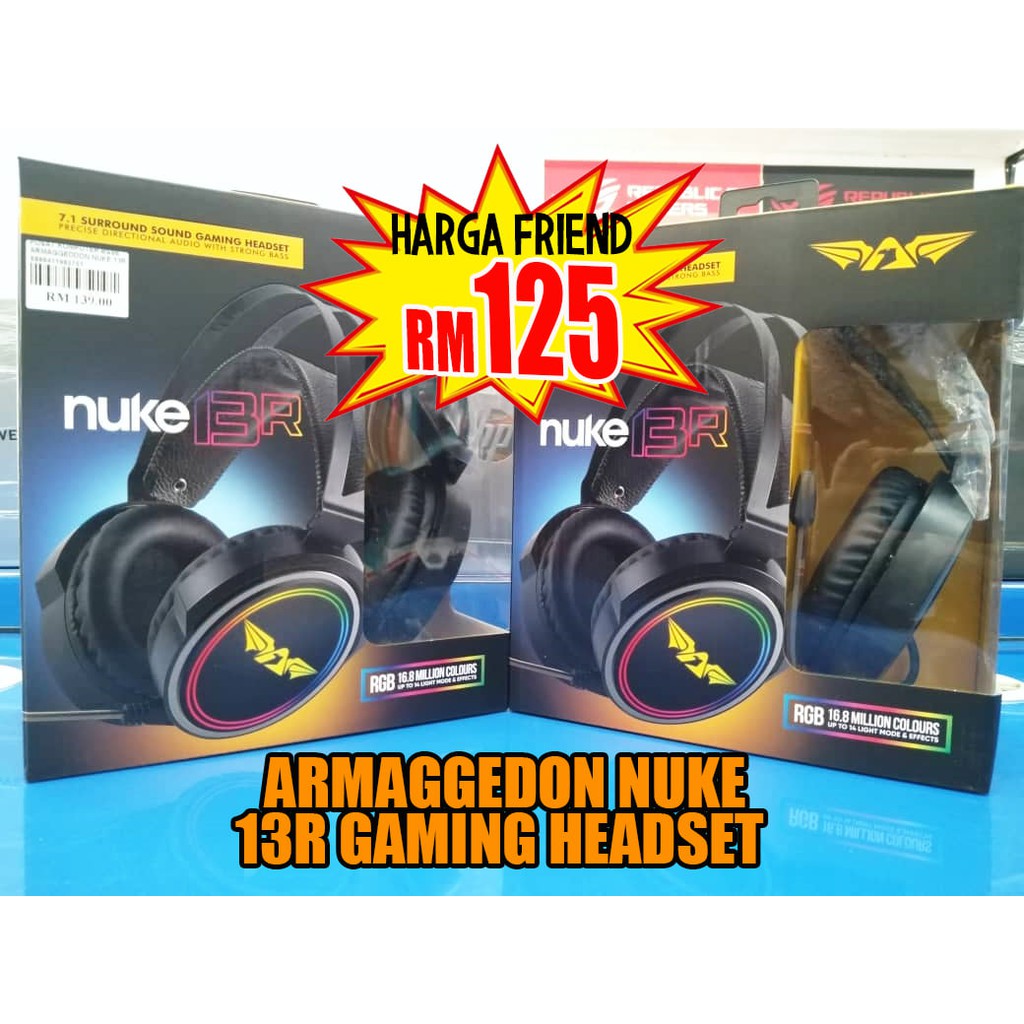 ARMAGGEDDON NUKE 13R GAMING HEADSET | Shopee Malaysia