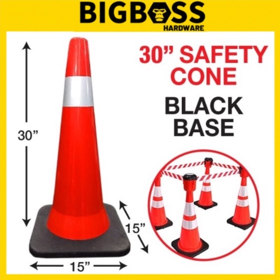 BigBoss - Traffic 30” Safety Cone | Kon Keselamatan / Safety / Trafik ...