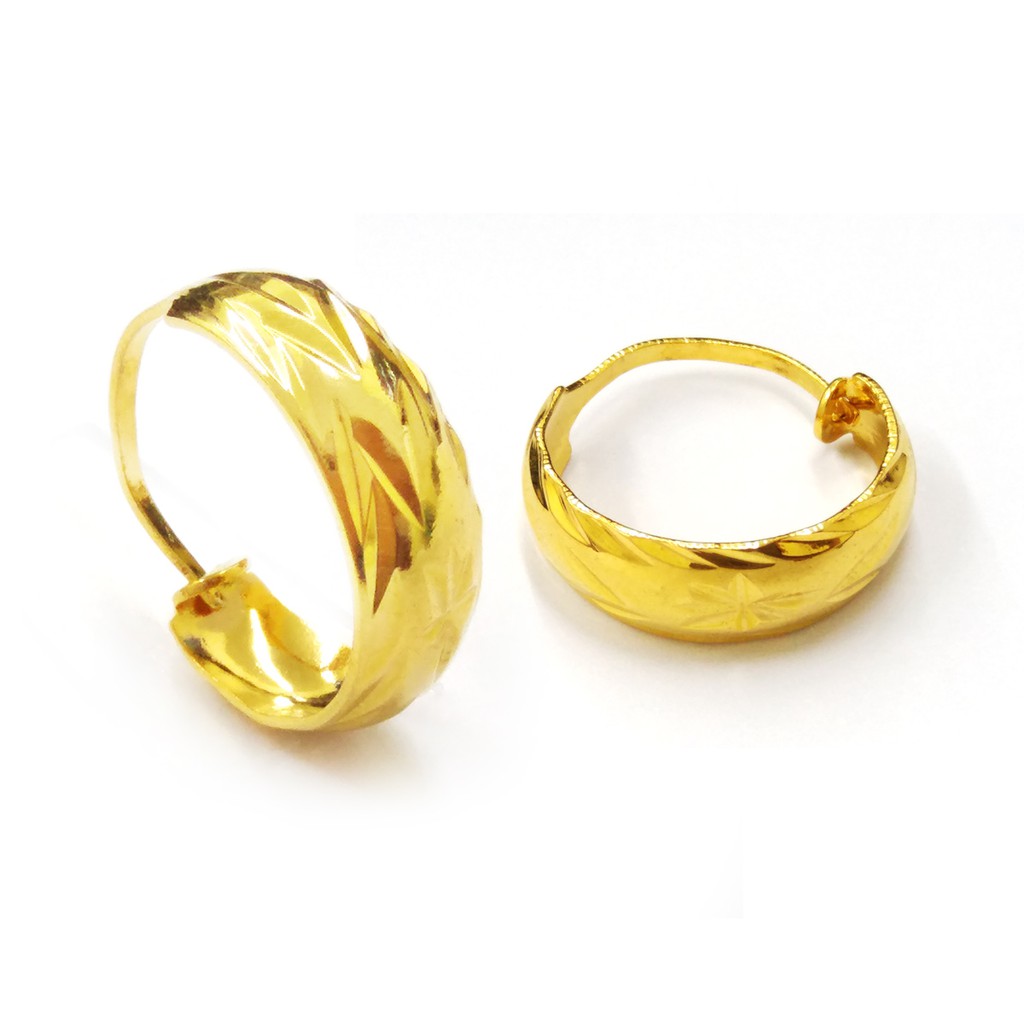 Earring 24K Gold 🌼🌻Ready Stock | Shopee Malaysia