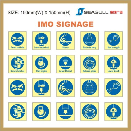 International Maritime Organization IMO Signage Rescue Boat Lift Boat ...
