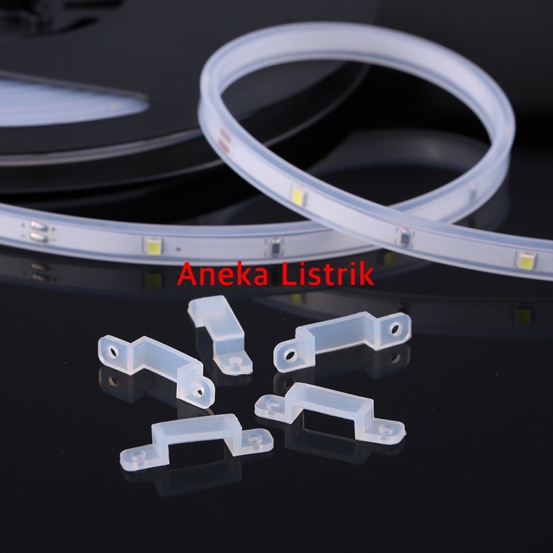 TRANSPARENT LED STRIP CLAMPS / CLEAR LED STRIP LIGHT CLAMPS | Shopee ...