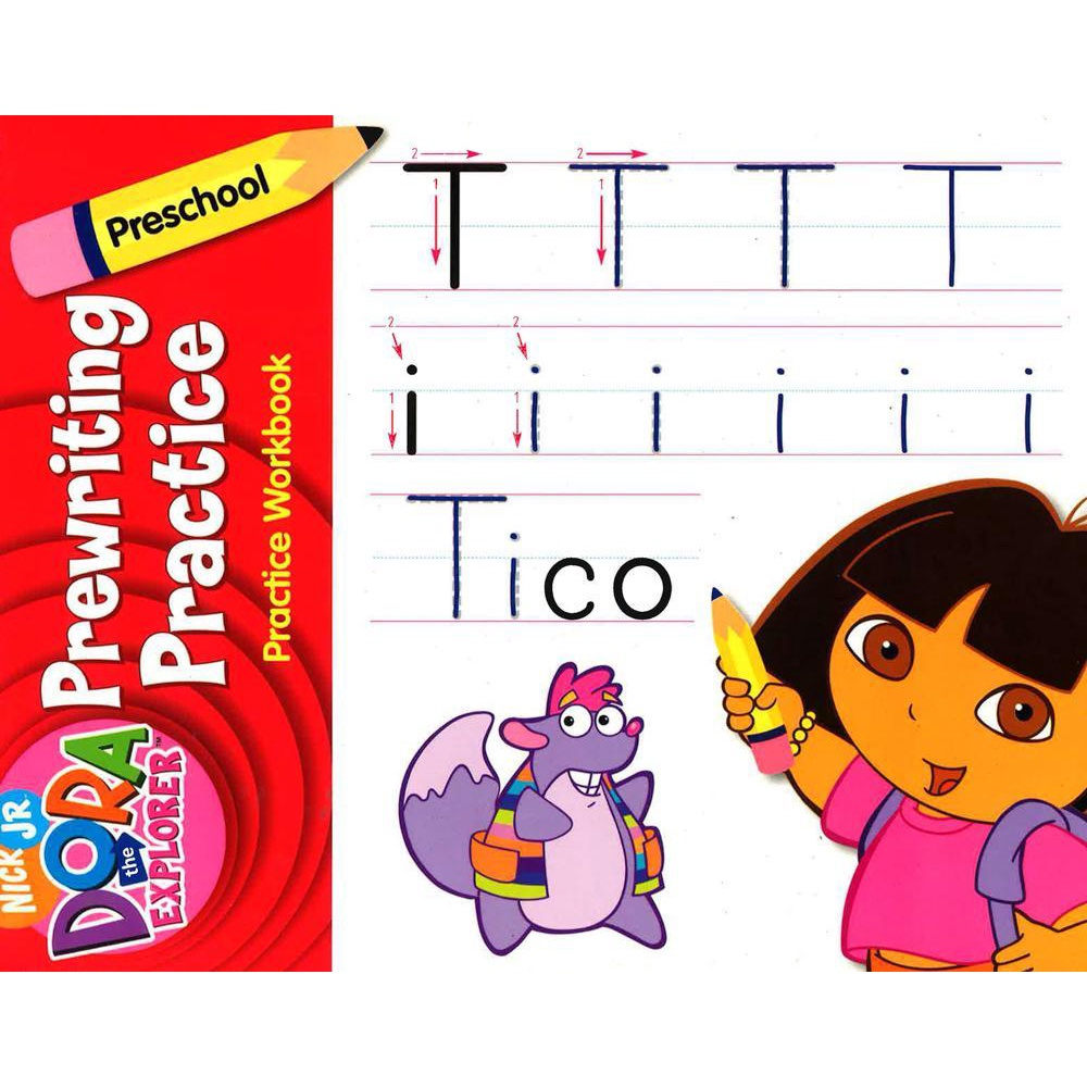 (BX) Prewriting Practice Workbook (Dora The Explorer, Preschool) (ISBN ...