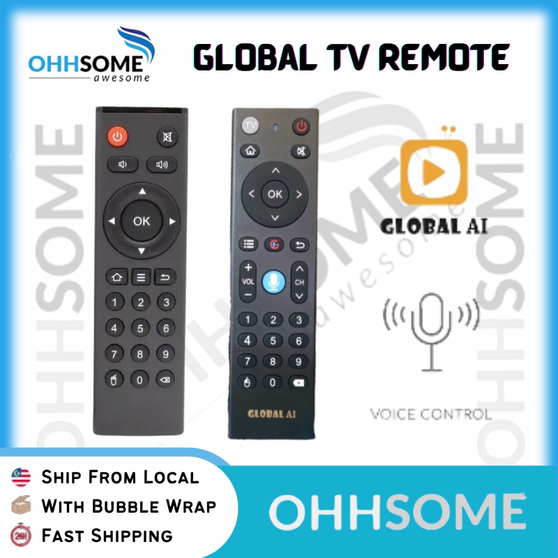 Global Remote Standard & Voice Version Rmote Control | Shopee Malaysia