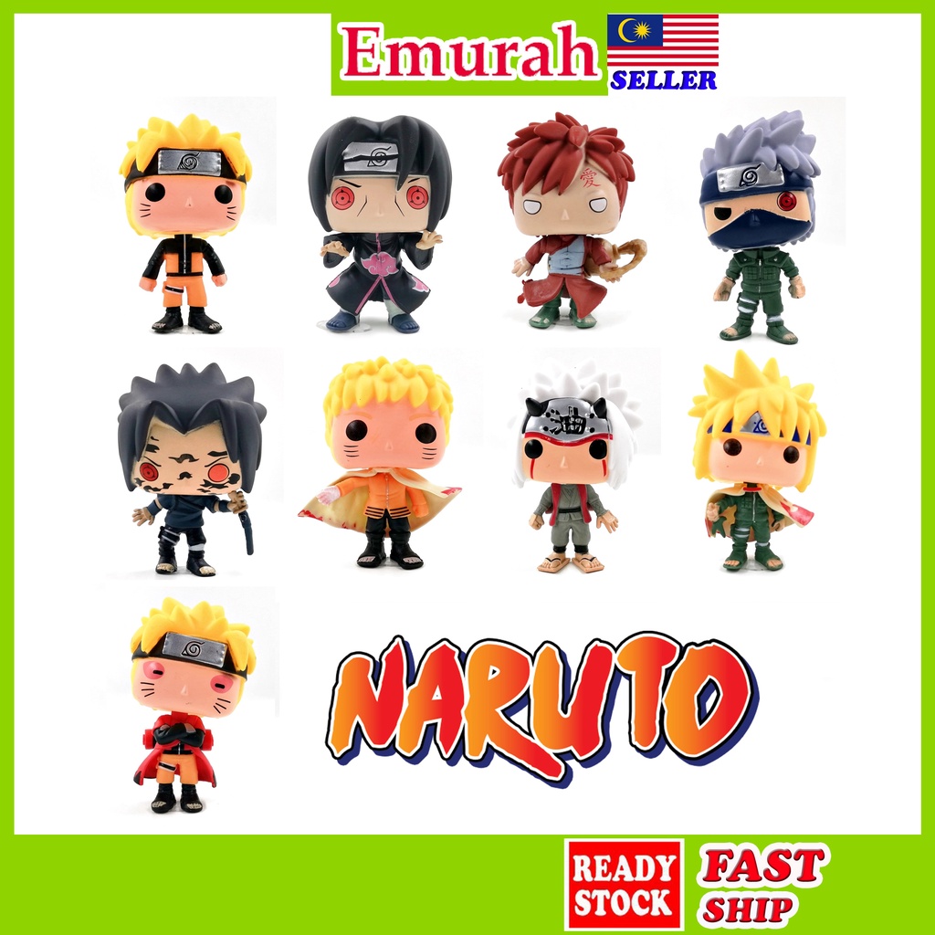 (NEW) NARUTO Square Action Figure Mainan Budak Gift Collection Sasuke ...