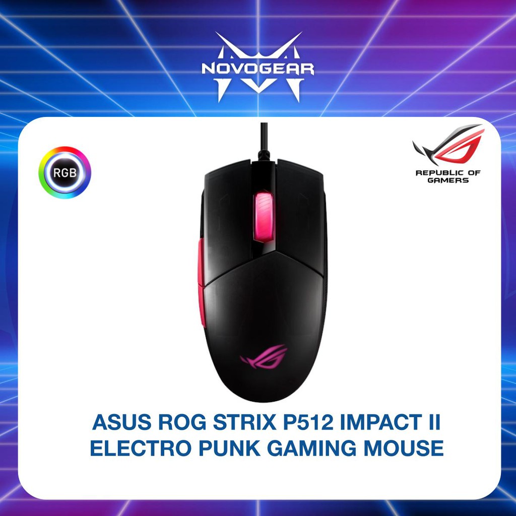 ASUS ROG STRIX P512 IMPACT II ELECTRO PUNK GAMING MOUSE | Shopee Malaysia