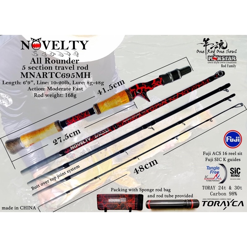 Monstar Novelty Bc Travel Rod | Shopee Malaysia