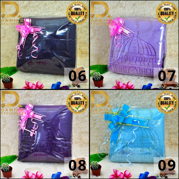 HADIAH SEJADAH GEBU DESIGN SULAM MUSLIM + PEMBALUT LUTSINAR +REBEN NEW ...