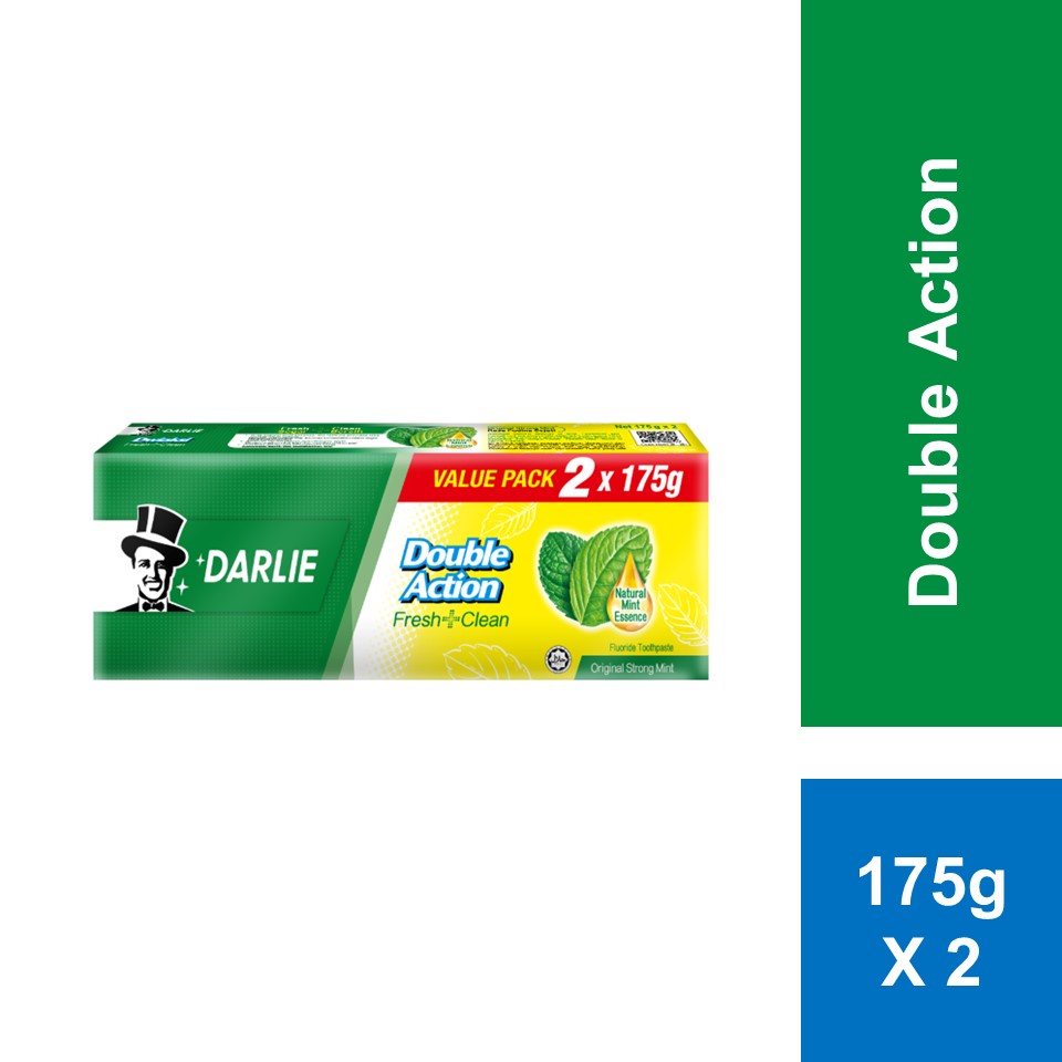 Darlie Double Action Toothpaste (175g x 2) [Value Pack] | Shopee Malaysia