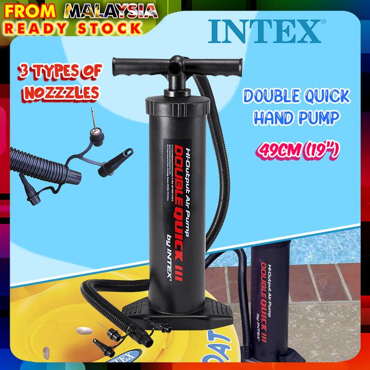 INTEX 68615 Double Quick Hand Pump Manual Hand Air Pump Inflate ...